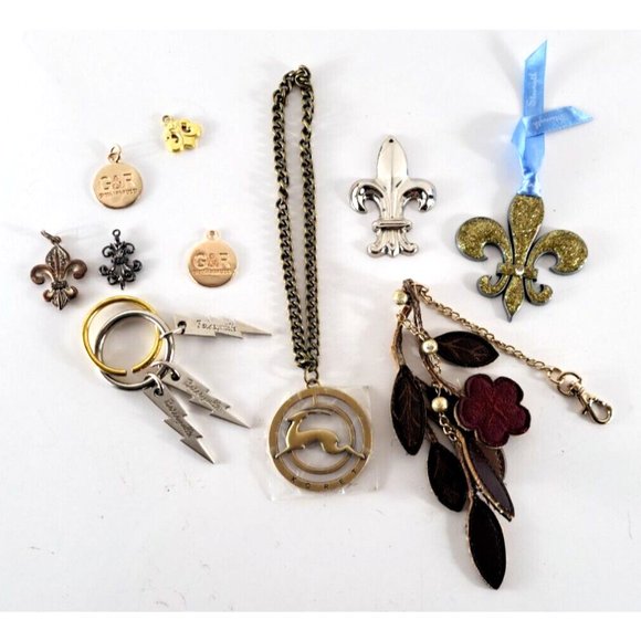 Koret | Accessories | Fleur De Lis Charms Key Ring Fob Lot Betseyville ...